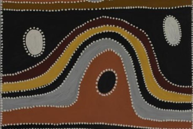 Gija artists Rusty Peters, Peggy Patrick and Phyllis Thomas of Warmun ...