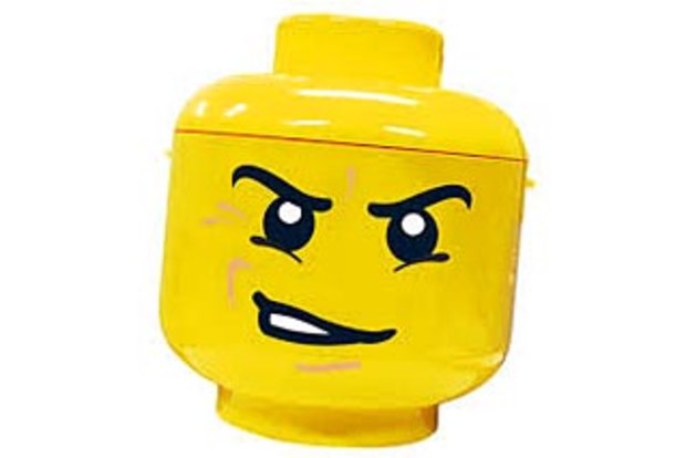 Why the angry face, Lego man?