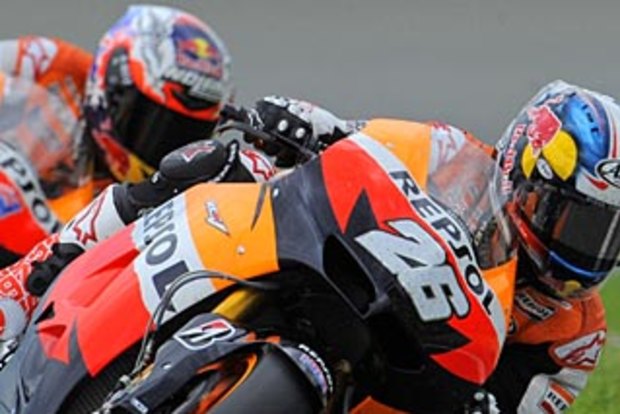Stoner crashes as Pedrosa wins German MotoGP