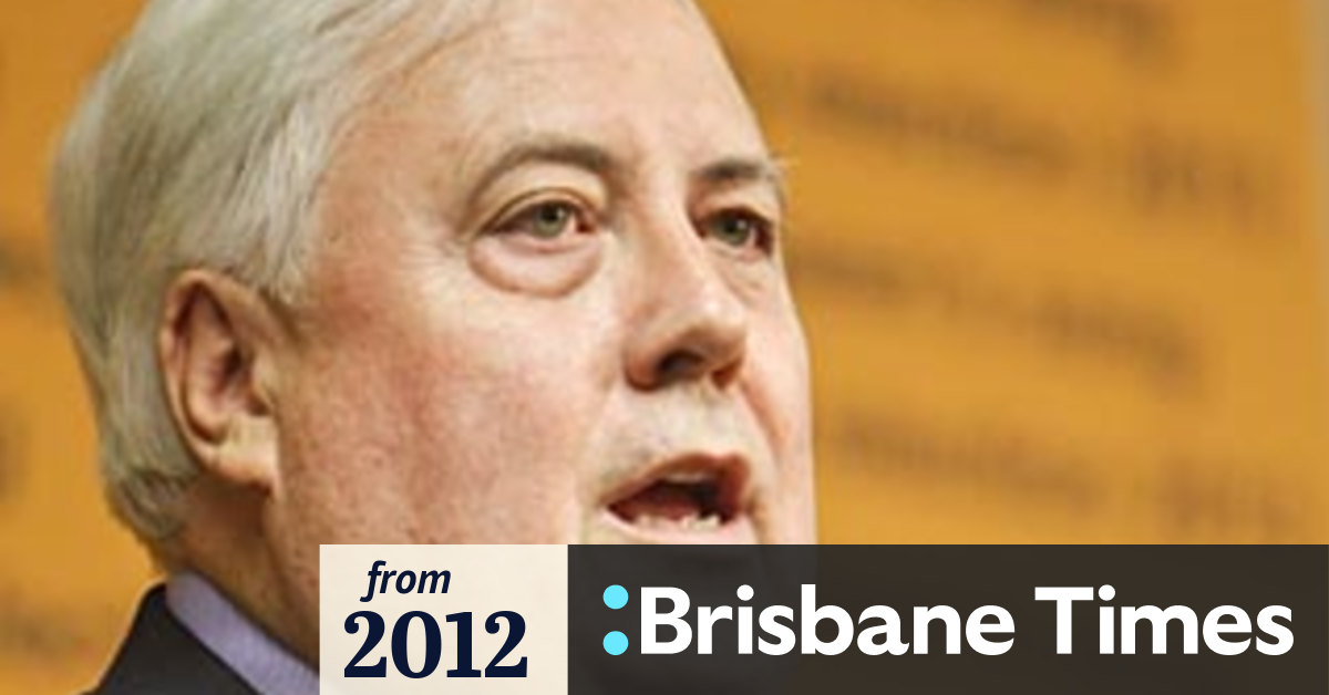 Palmer ponders new party, but quips 'I’m too fat to be premier'