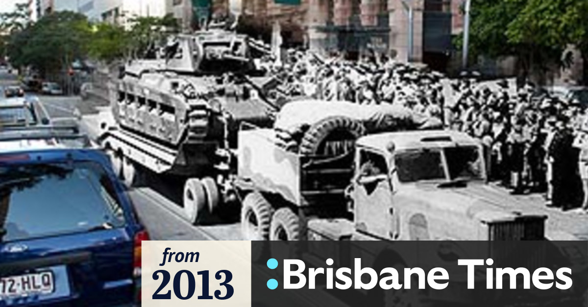 Brisbane at war - then and now