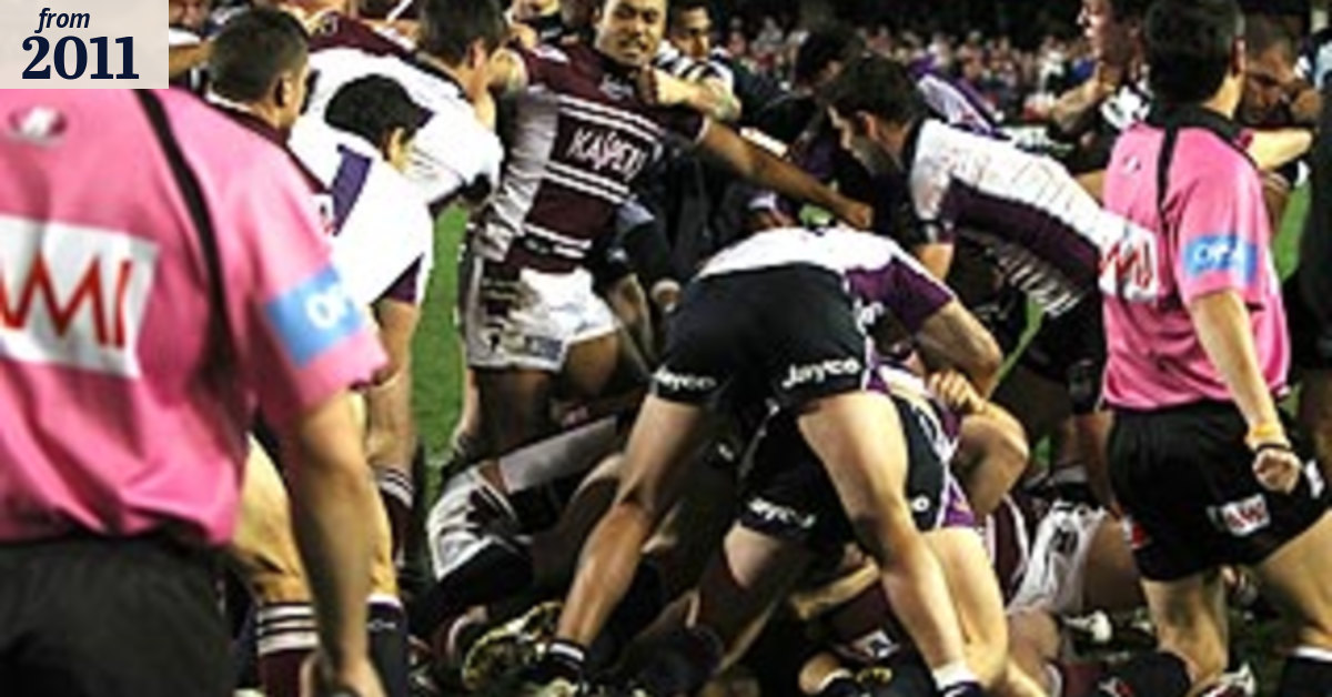 Storm, Manly brawl erupts