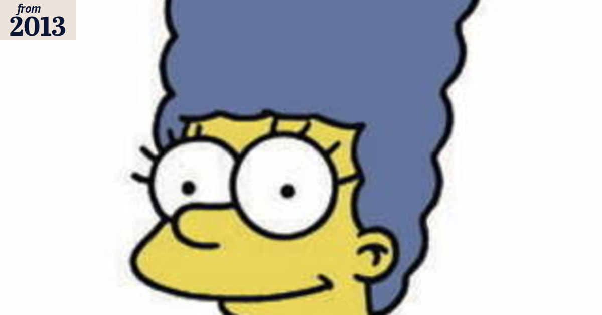 marge simpson head