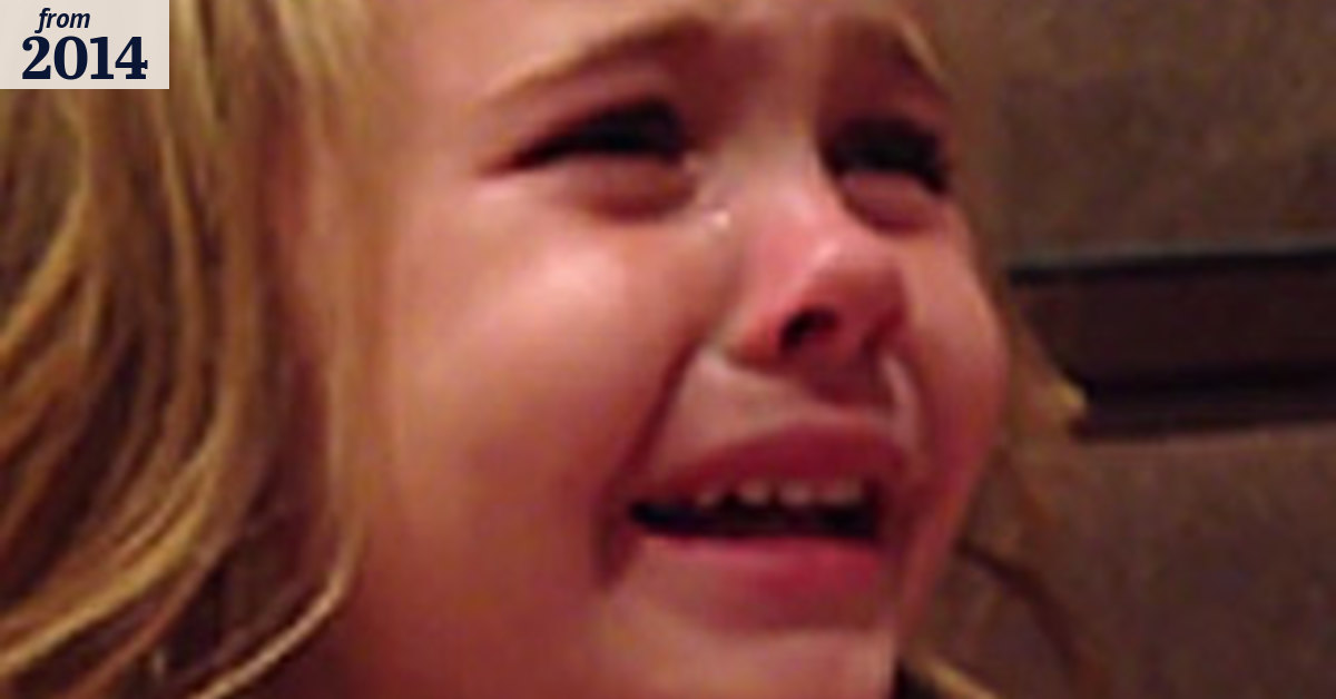 YouTube video of Sadie Miller crying reflects childhood fear of death