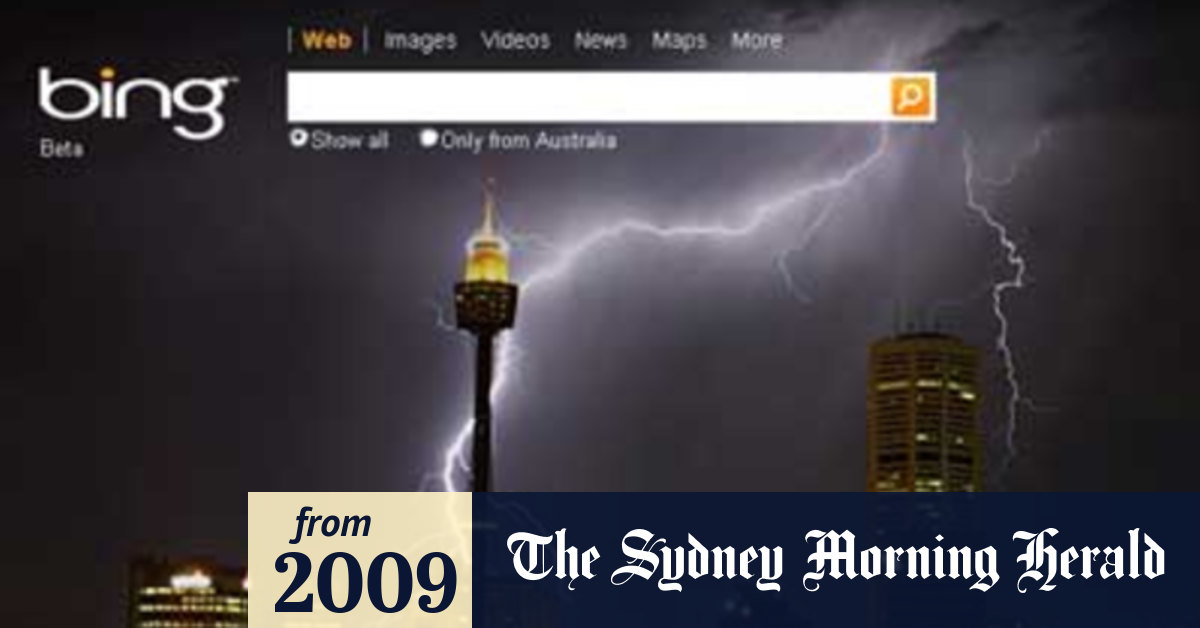 Aussie's lightning photo becomes the face of Bing