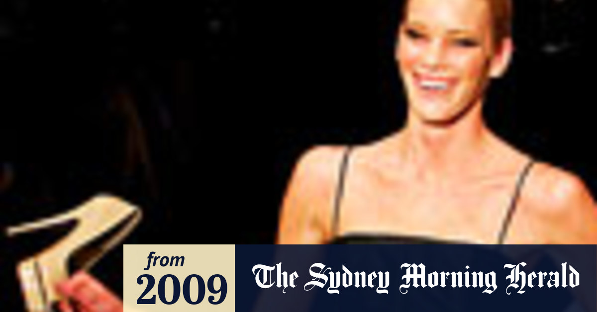 Model takes catwalk mishap in her stride