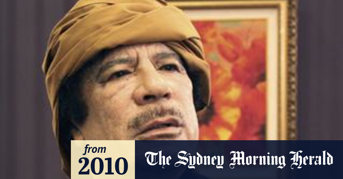 The end of Gaddafi