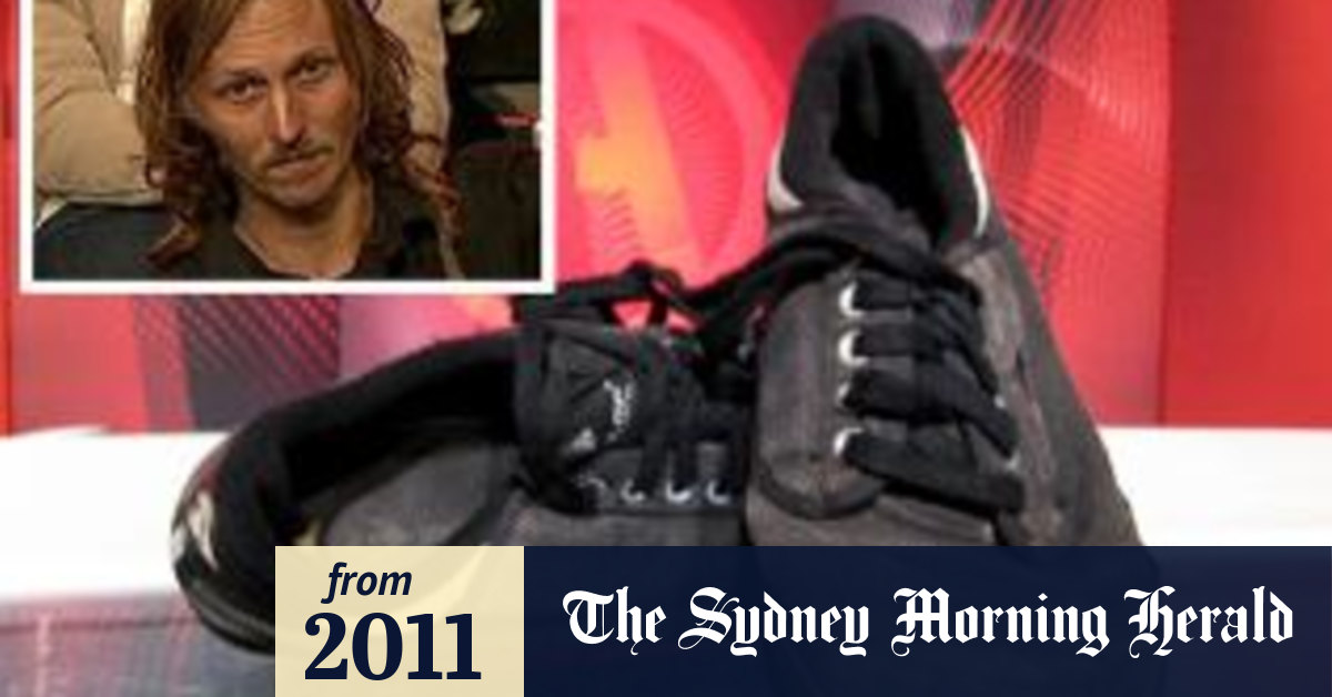 Shoe attack takes charitable turn