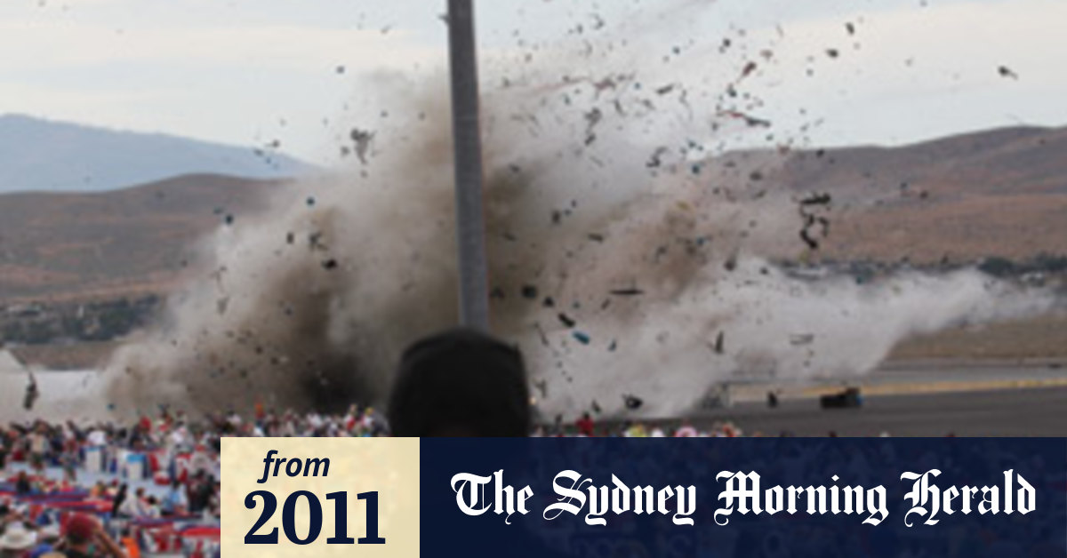 Crashed plane lost tail part