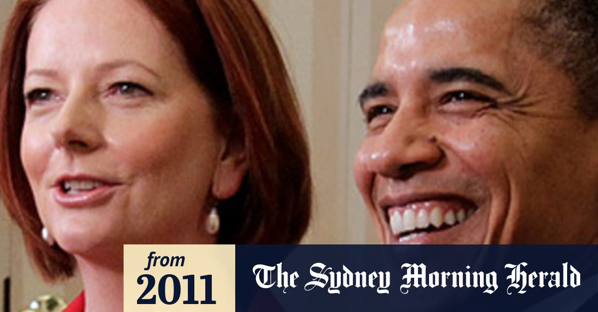 Barack Obama welcomes Julia Gillard but not Vegemite