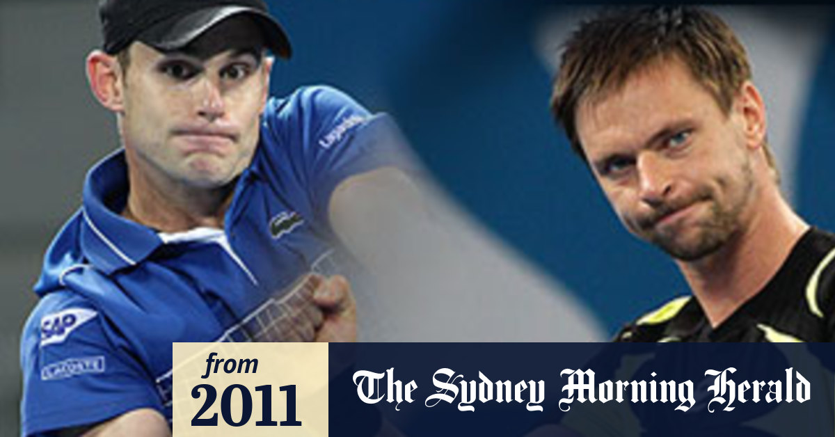 Roddick, Soderling storm into final