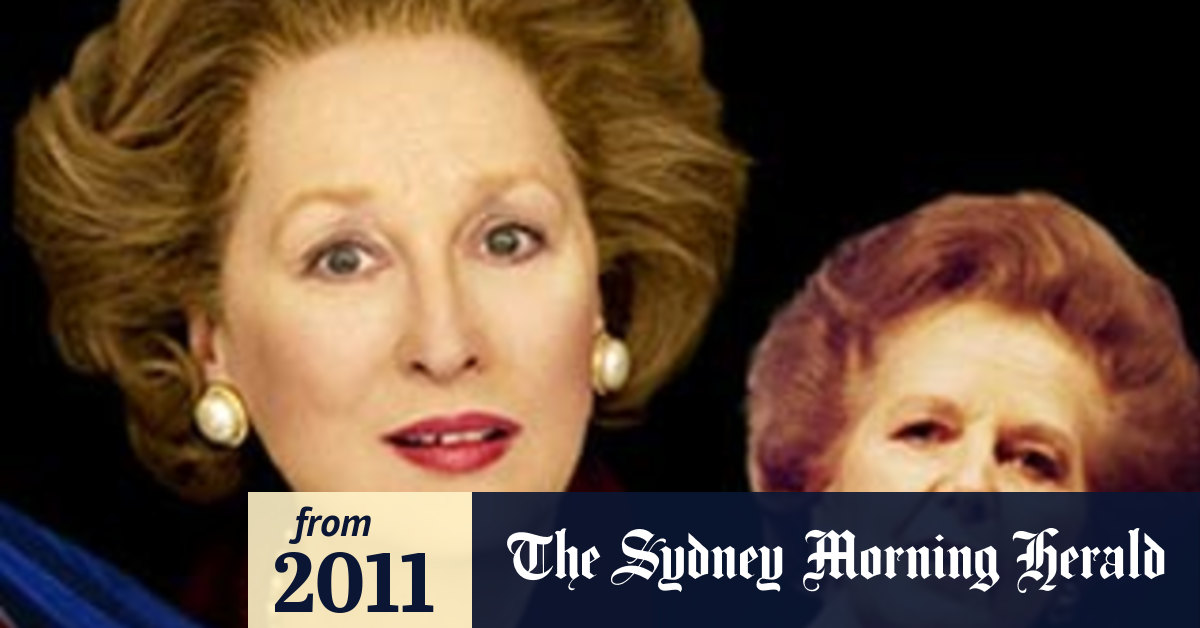 Meryl Streep transformed into Margaret Thatcher