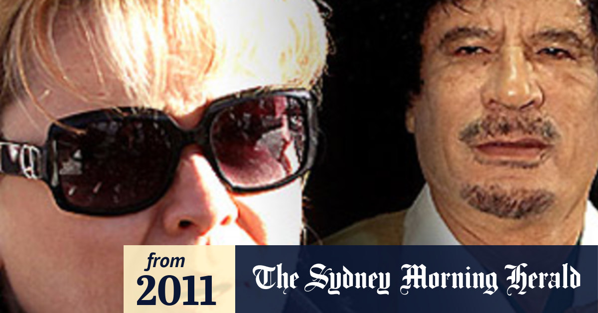 Gaddafi's 'voluptuous blonde' nurse flees Libya