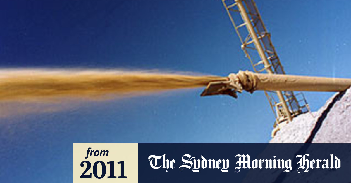 A boom built on sand