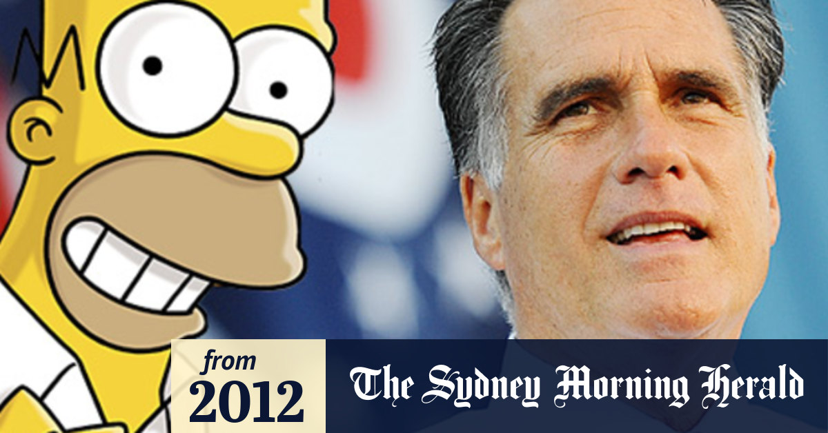 Homer backs Romney: Why Simpsons' vote counts