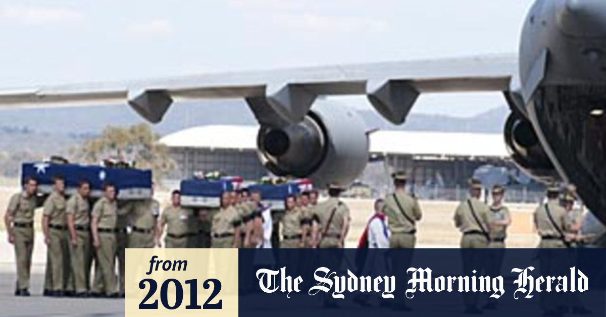 Fallen Australian troops arrive home