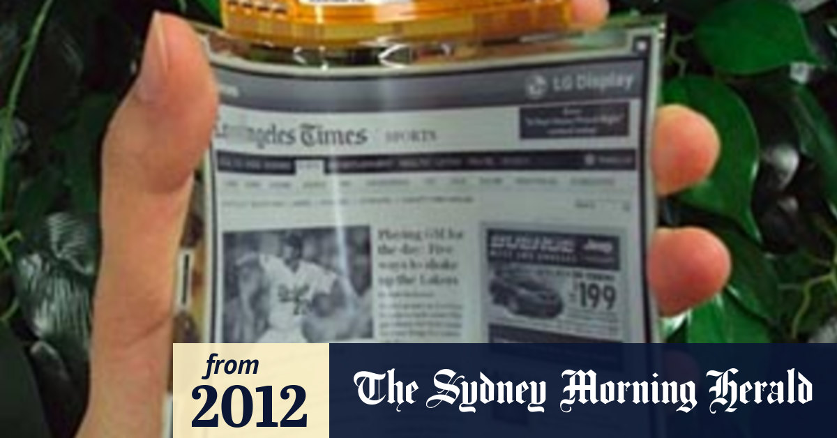 LG unveils flexible e-paper display