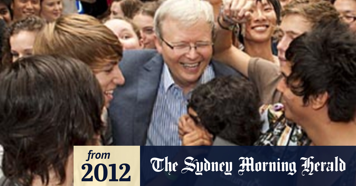 Day to remember for 'Kevie' fans as KRudd bandwagon rolls on