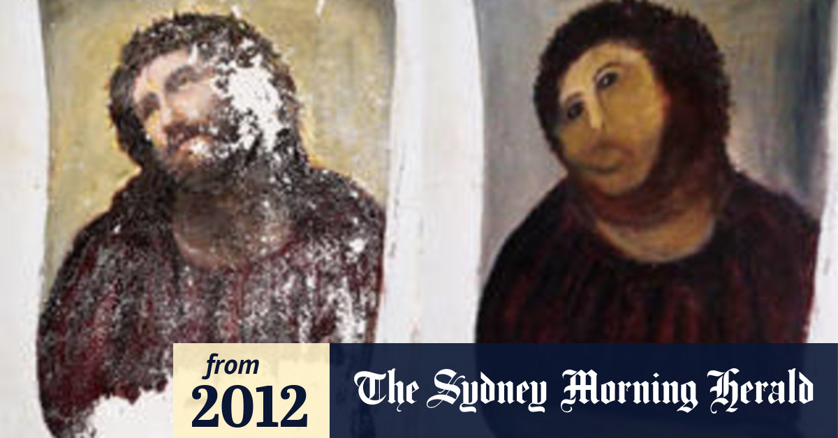 The world's worst art restoration or 'street art by seniors'?