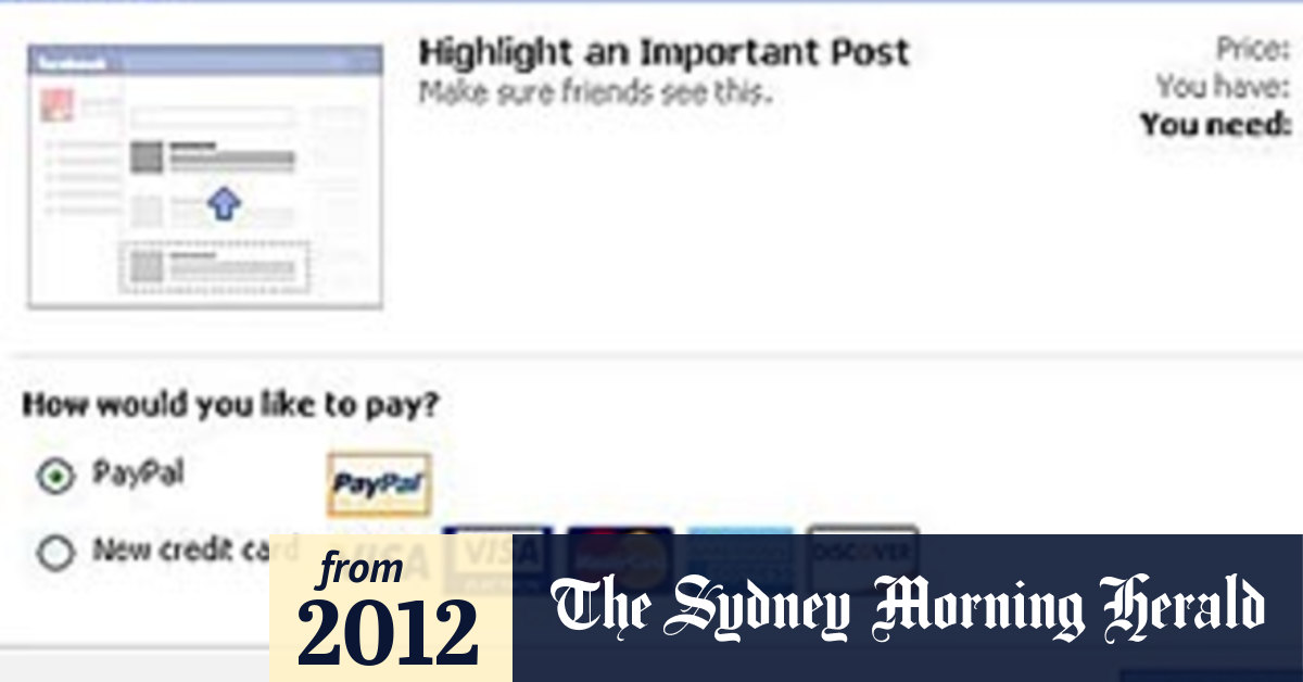 Facebook starts charging users to highlight posts