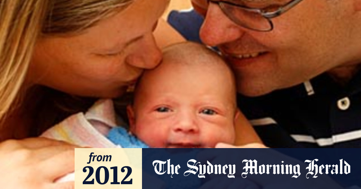 It's a boy: little Zavier seals his spot as the first baby of 2012