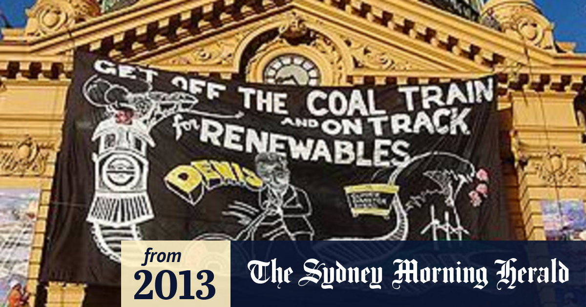 Just the ticket for anti-coal protesters
