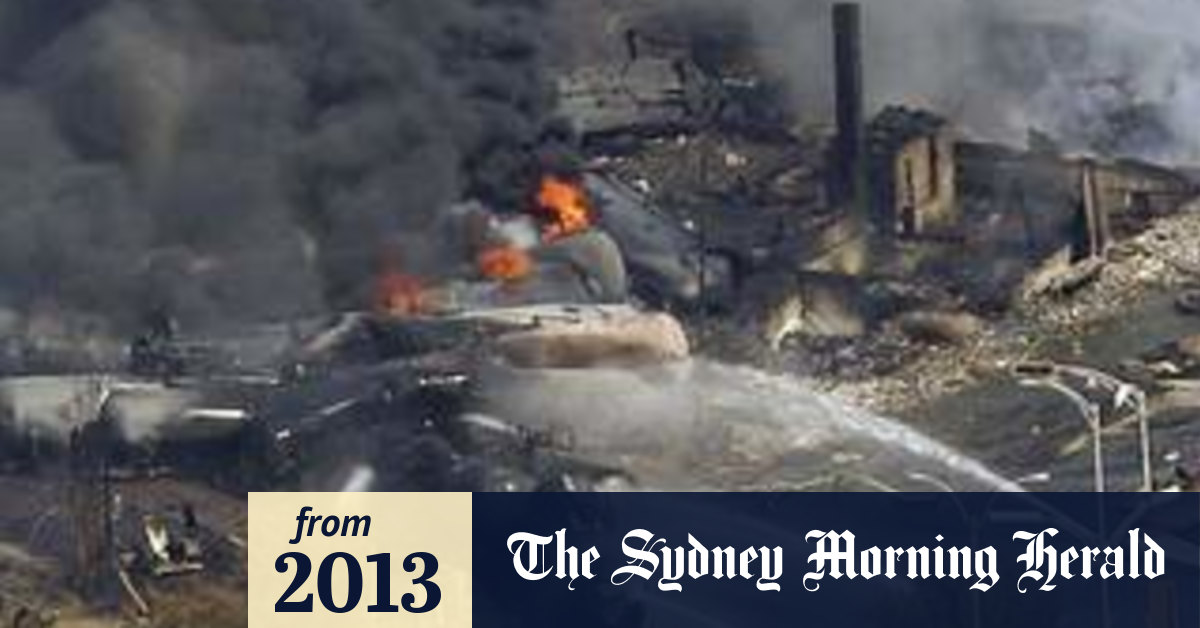 80 missing after driverless oil train derails and explodes in Quebec town