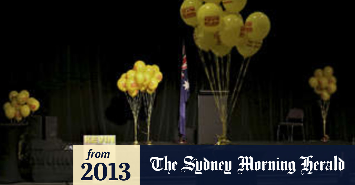 This party's over Kevin Rudd