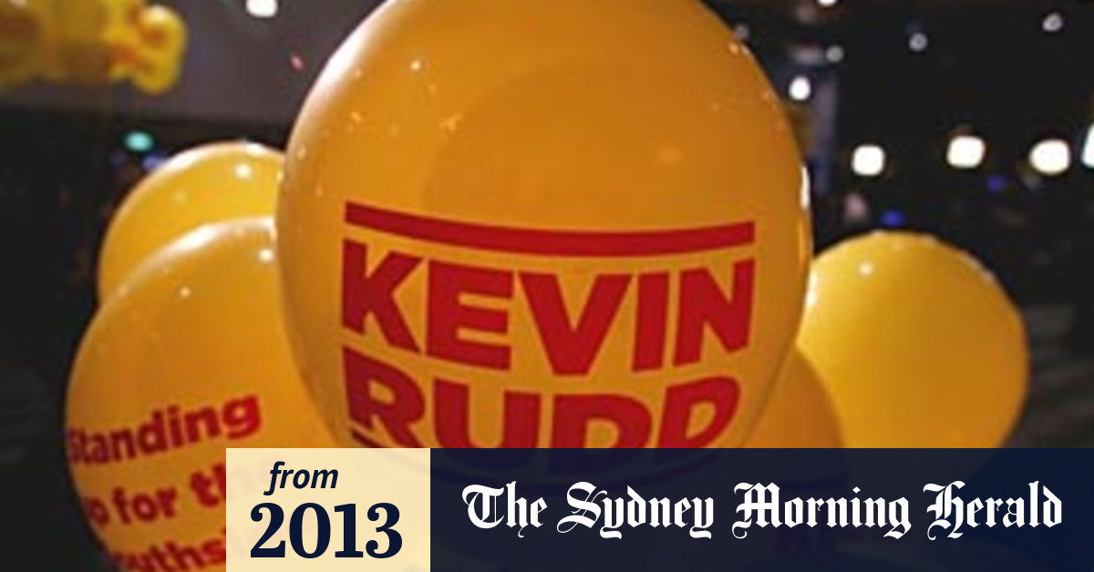 The party's over Kevin Rudd