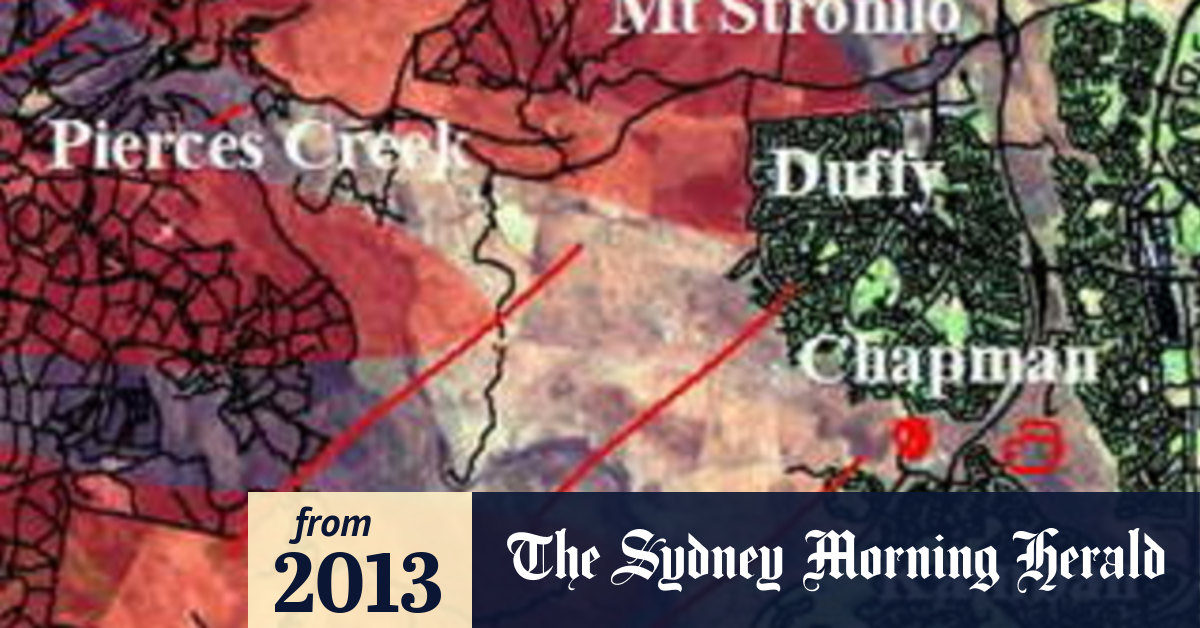 Mapping the 2003 Canberra Fire