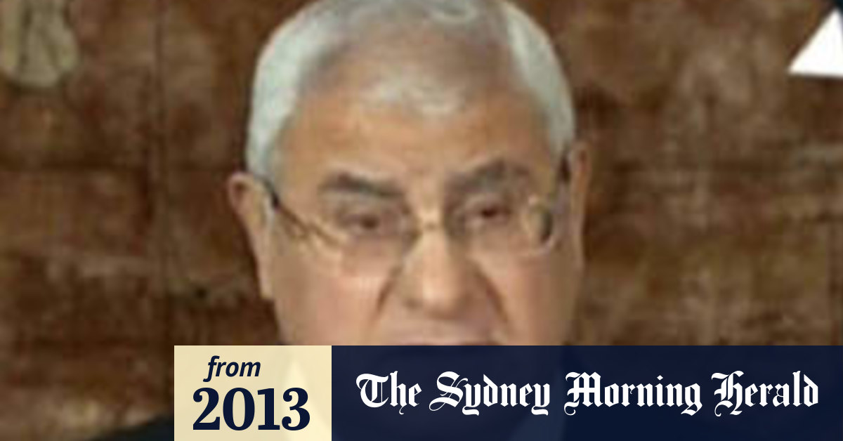 Adly Mansour, interim Egyptian president, makes first TV address, while ...