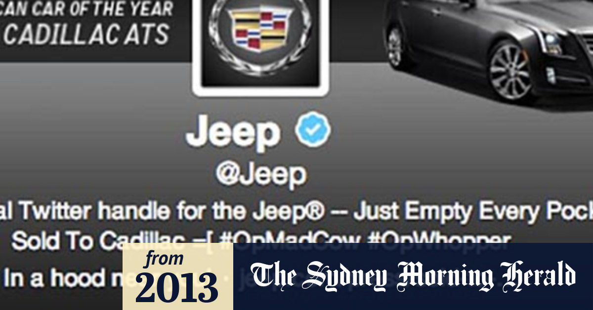 Jeep Twitter account hacked