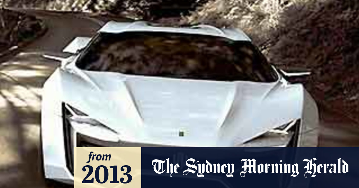 The supercar with diamond-encrusted headlights