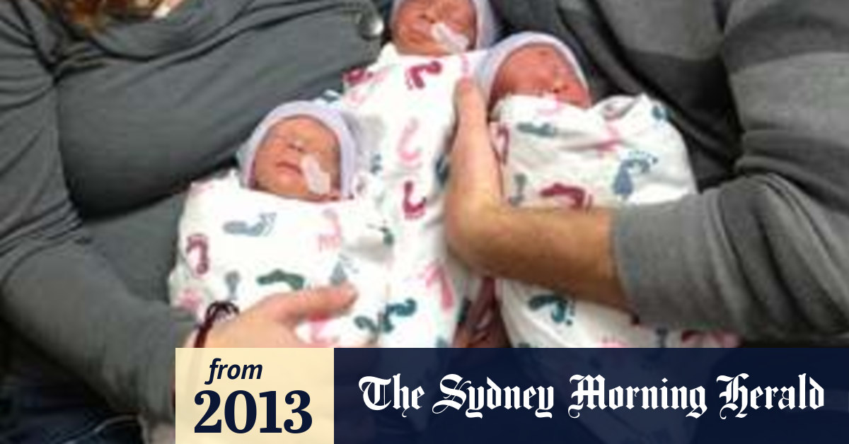 When good things come in threes: Aussie becomes father of identical ...