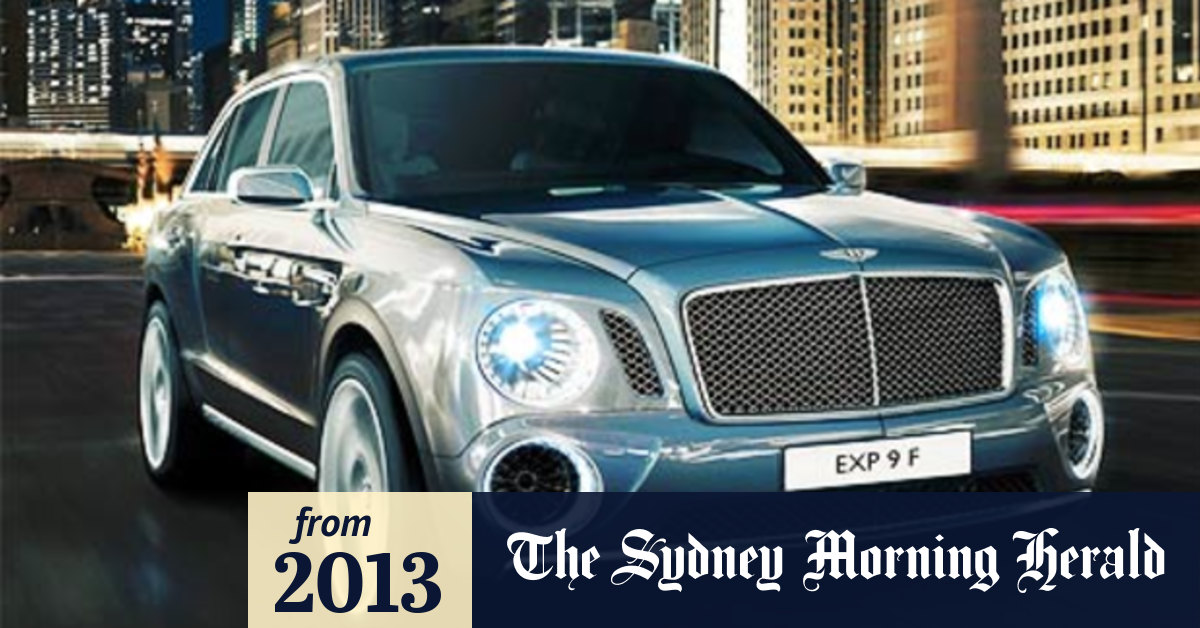 Bentley SUV will be true to brand