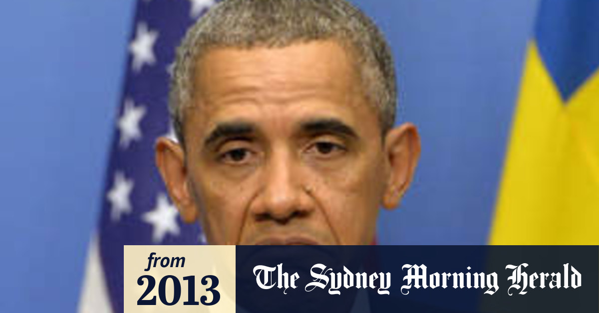 Obama says 'world set a red line' on Syria