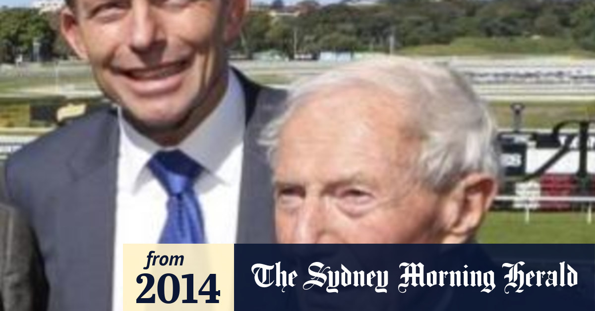 Tony Abbott's father has a tip - don't ask his son which horse to bet on