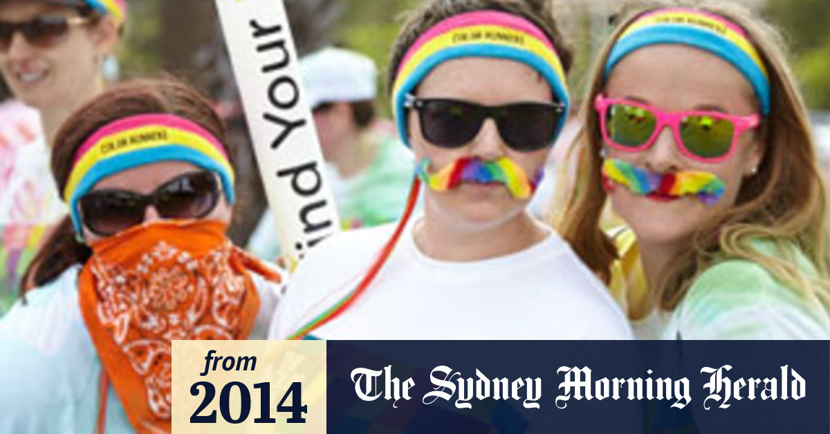 Rainbow fun at the Perth Color Run