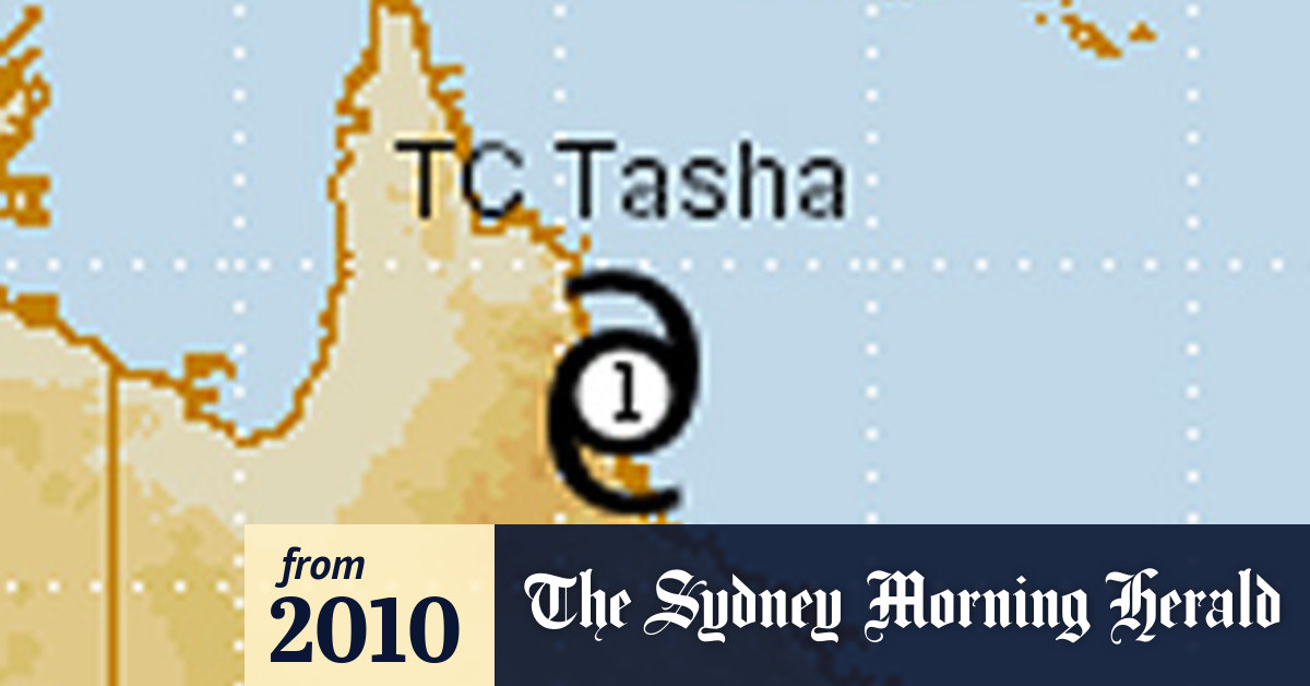 Cyclone Tasha crosses Queensland coast