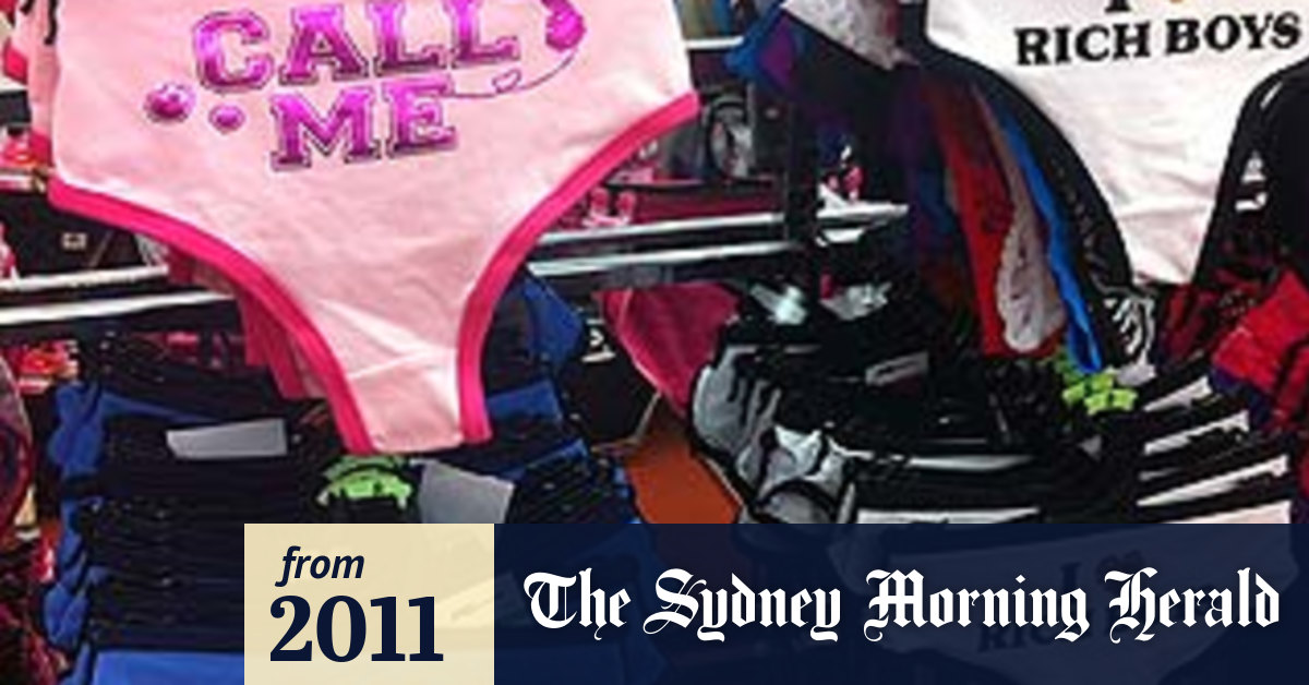 Kmart pulls 'disgusting, sleazy' girls underwear off shelves