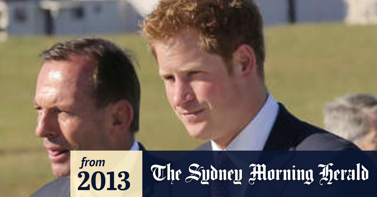 Prince Harry touches down in Perth