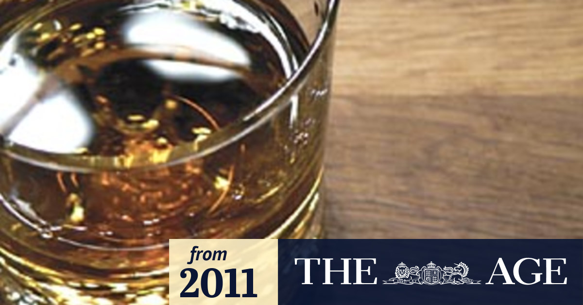 Fake scotch on the rocks