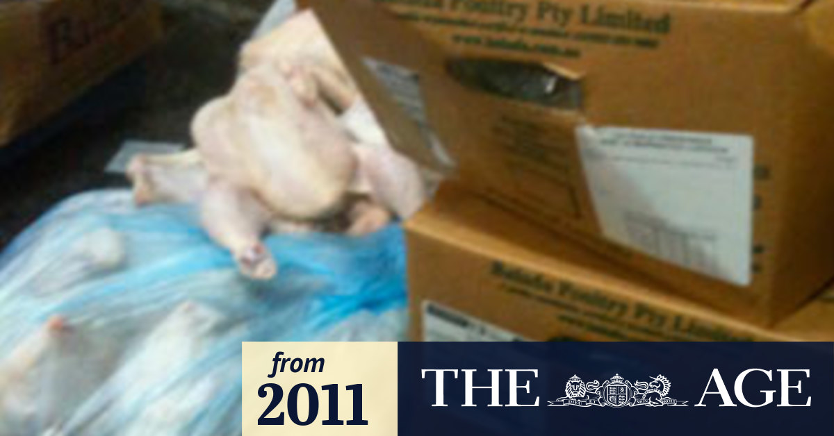 Poor conditions at the Baiada poultry plant at Laverton North.