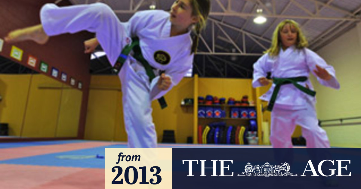 Karate kids get lesson in fighting back