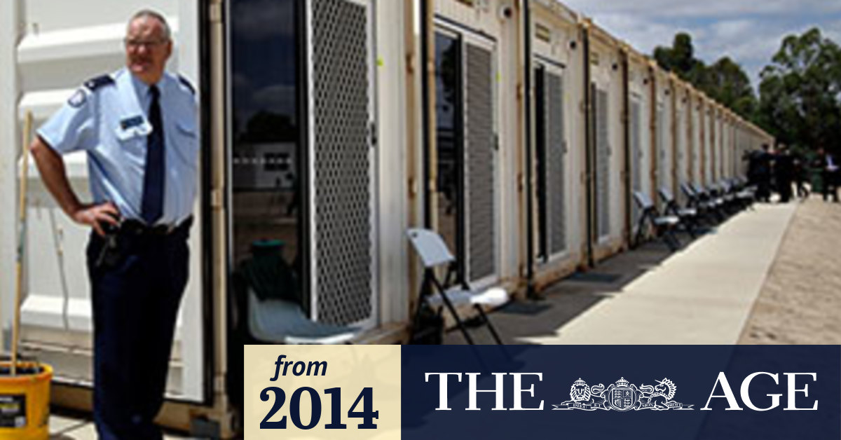 Prisoners moved into shipping containers