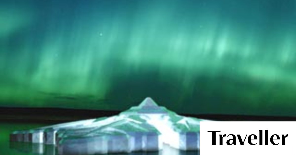 Floating snowflake hotel offers different view of Northern Lights