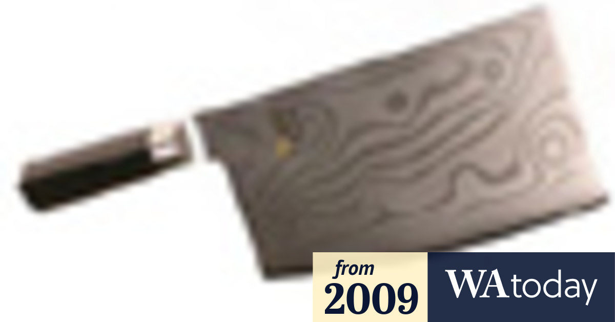 Man struck in face with meat cleaver