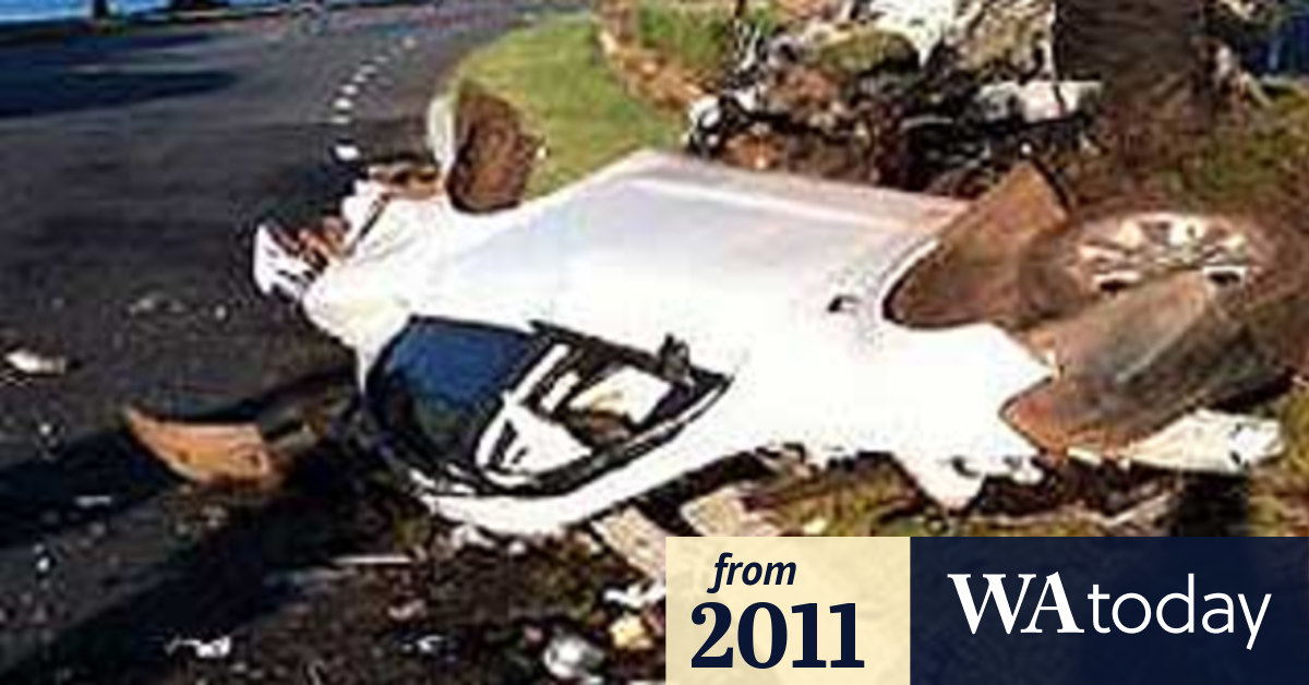 Two killed as car ripped in half in fireball crash