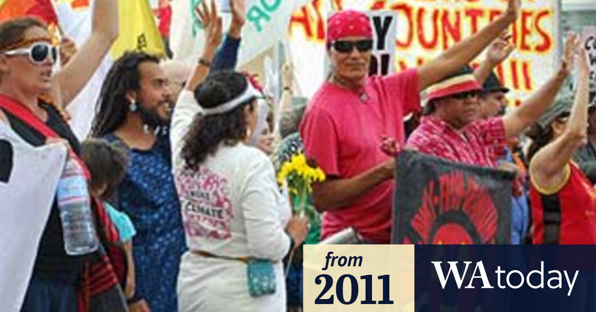 Perth protest march ends peacefully