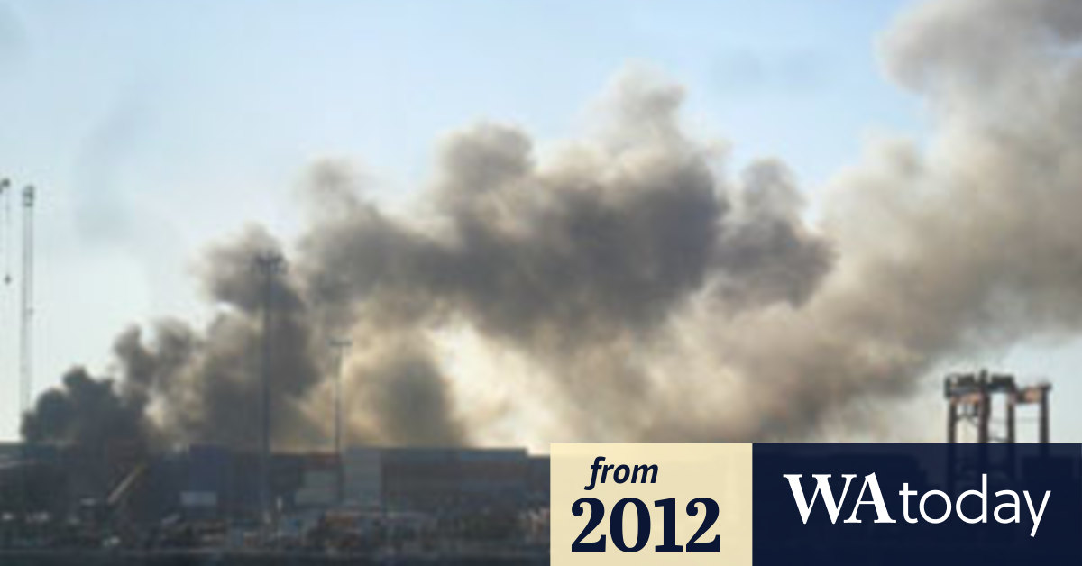 11 containers destroyed in WA port fire
